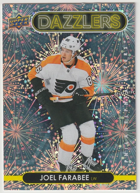 2021-22 UPPER DECK Joel Farabee Orange Dazzlers DZ-84 Philadelphia ...