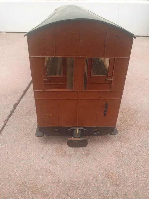 32MM NARROW GAUGE Coach, Brown. Scratch Built in Plasticard. Prototype ...