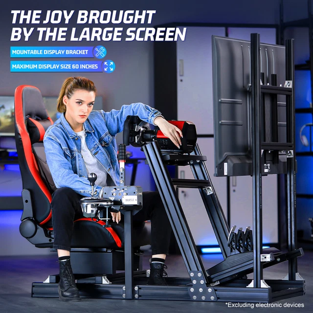 DARDOO GAMING SIMULATOR Cockpit mit Sitz Fit Logitech G923 Thrustmaster ...