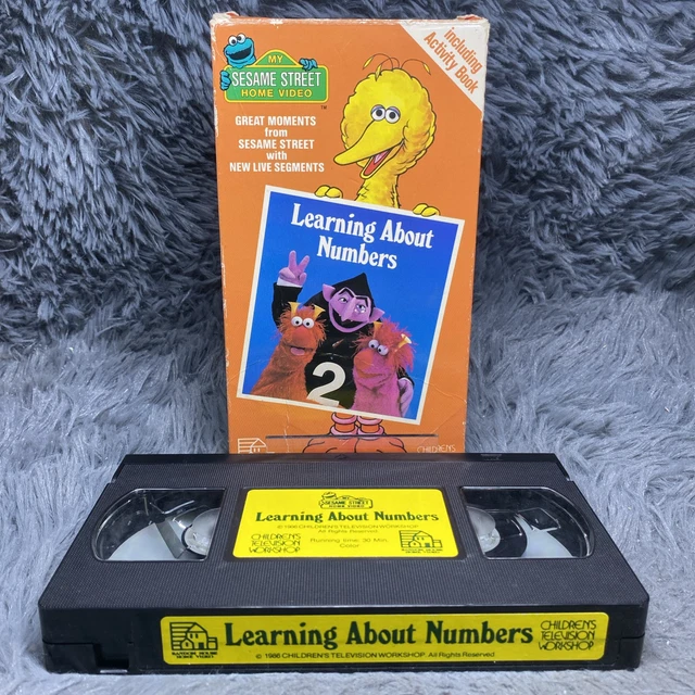 MY SESAME STREET Home Video Learning About Numbers VHS Tape 1986 ...