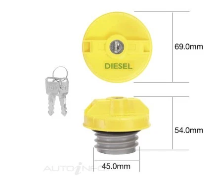 LOCKING DIESEL FUEL Cap FIT Nissan Patrol GU TD42 & TD42T Turbo Diesel ...