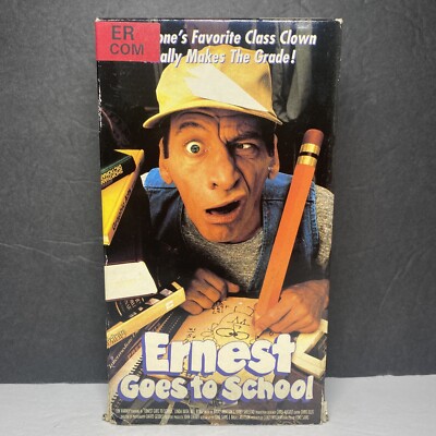 ERNEST GOES TO School VHS Rare Cult 90s Comedy Jim Varney OOP HTF £17. ...