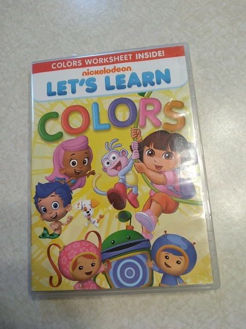 NICKELODEON DVD LET'S Learn Colors Blues Clues Dora Bubble Guppies £11. ...