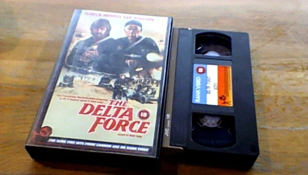 THE DELTA FORCE BIG BOX RANK UK PAL VHS VIDEO 1986 Chuck Norris Lee ...
