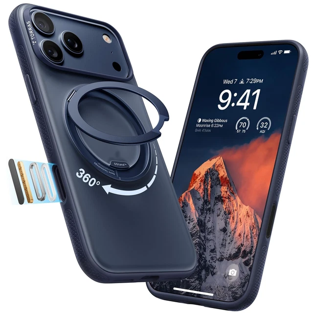 TORRAS 360 MAGNETIC Stand for Iphone 17 Pro Max Case Magsafe 4X ...