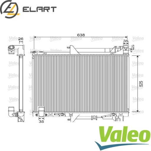 RADIATOR ENGINE COOLING 733146 For Mitsubishi L200/Triton 4D56 /4D56-Hp ...