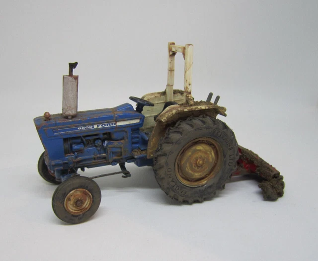 BRITAINS ERTL FORD 6600 Yard Scraper Tractor Conversion 1/32 £67.00 ...