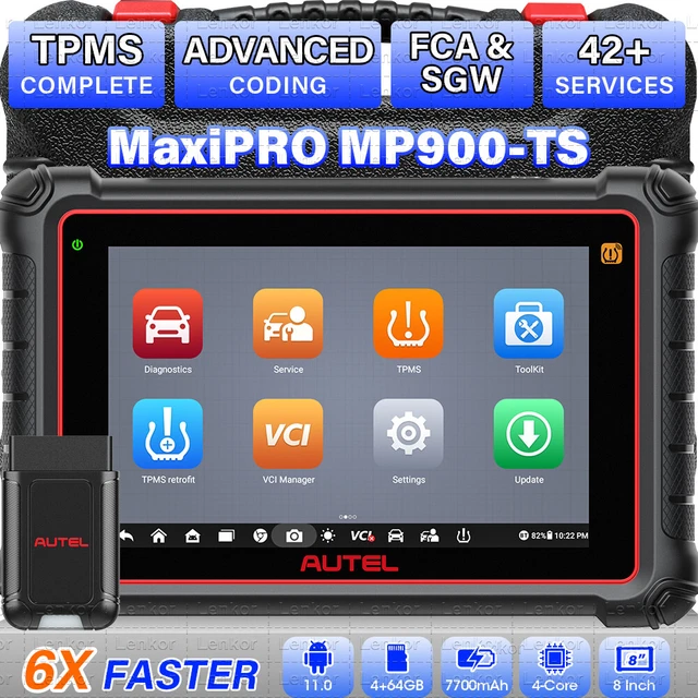 AUTEL MAXIPRO MP900-TS Français Outils diagnostics OBD Codage ECU TPMS ...
