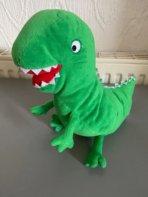 TY PEPPA PIG Mr Dinosaur Soft Toy Green Tyrannosaurus T Rex Stuffed ...