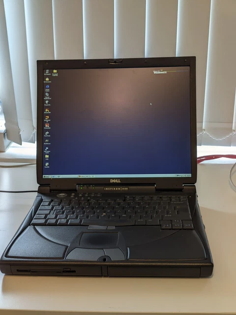 RARE VINTAGE DELL Inspiron 8100 Windows 98 Gaming Laptop - Geforce 2 Go ...