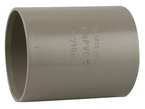 28 X WAVIN Osma Solvent Weld Double Socket 40mm (1.1/2") 5M104E Olive ...