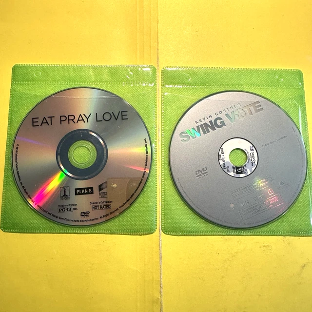 EAT PRAY LOVE / Swing Vote DOUBLE FEATURE DVD Discs ONLY $5.46 ...