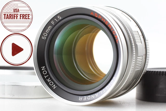 CLA'D 2025 [MINT + Hood] Voigtlander NOKTON 50mm F/1.5 Asph Lens L39 ...
