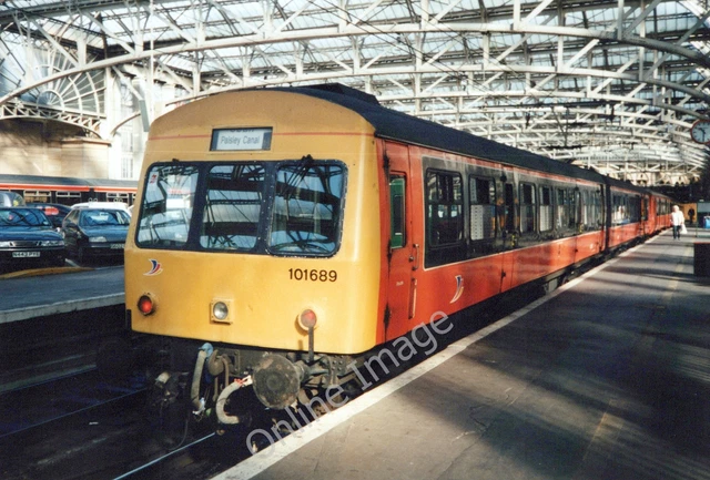 RAILWAY PHOTO 12X8 Class 101 DMU 101689 Glasgow Central c2002 £6.00 ...