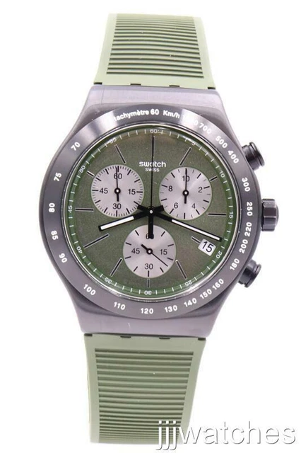 NUOVO OROLOGIO CRONOGRAFO Svizzero Swatch Irony JUNGLE SERPENTE ...