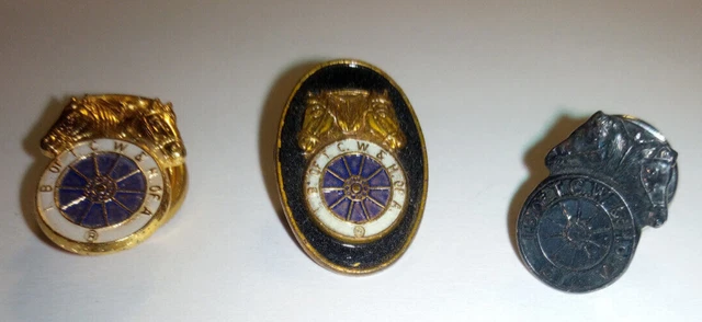 VINTAGE TEAMSTERS UNION Lapel Hat Pins (Lot of 3) Set #2 $14.00 ...