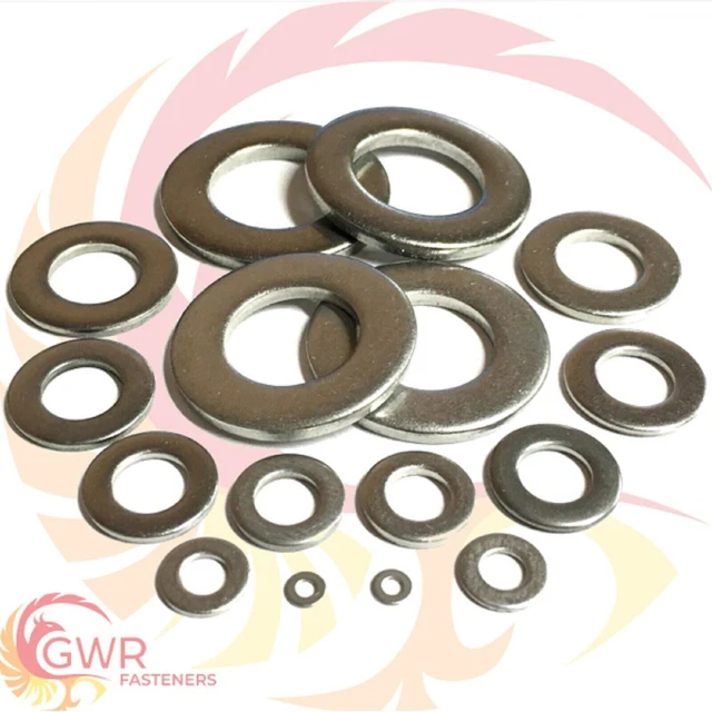 M3 M4 M5 M6 M8 M10 M12 M16 M20 MARINE GRADE A4 Stainless FORM A Flat Washers 316 £3.51 - PicClick UK