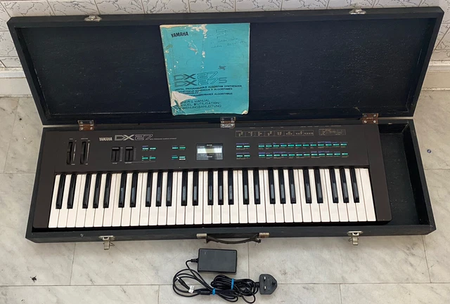 YAMAHA DX27 VINTAGE Digital Programmable Algorithm Synthesiser Keyboard + Case £249.95 - PicClick UK