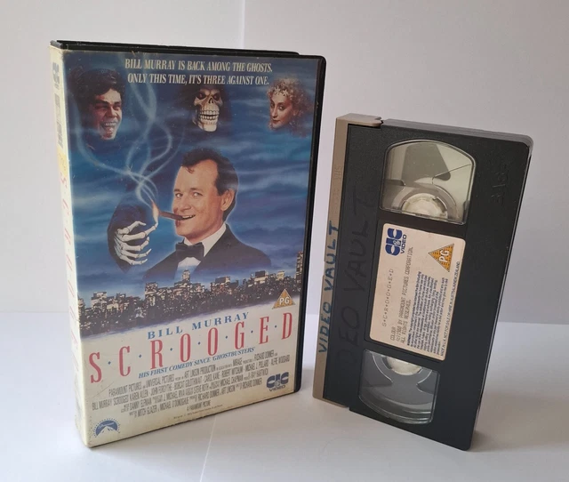 SCROOGED BILL MURRAY VHS Video Big Box Ex Rental £11.12 - PicClick UK