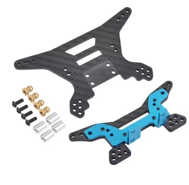 CARBON DAMPER STAY Front and Rear set for TAMIYA DF-03, 1 car set, Dark ...