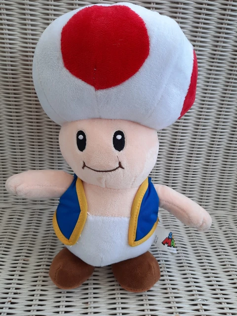 SUPER MARIO NINTENDO 12" Toad Soft Toy Plush By Whitehouse Leisure 2022 ...