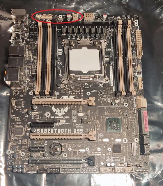 ASUS TUF X99 Sabertooth Intel X99 Motherboard LGA2011-3 DDR4 NVME Dual ...