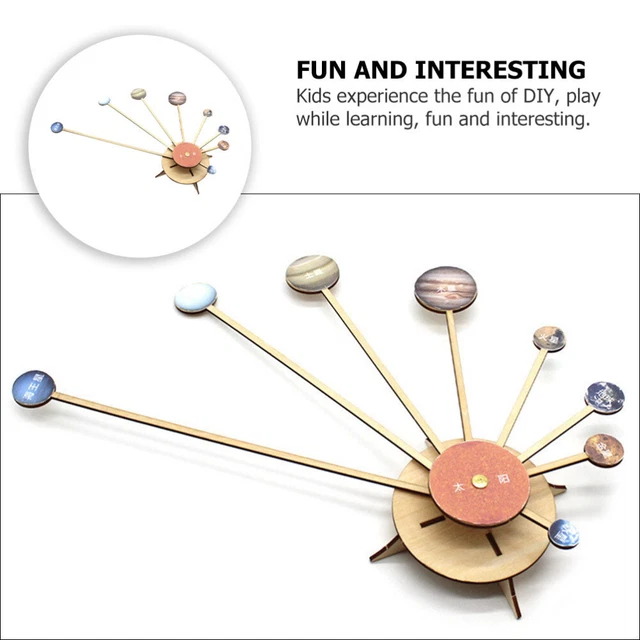 ROTATING SOLAR SYSTEM Nine Planet Model Toy Scientific Demonstration ...