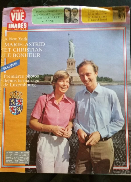 POINT DE VUE N°1777 20/08/1982 Marie Astrid Christian Margaret Anne J52 ...