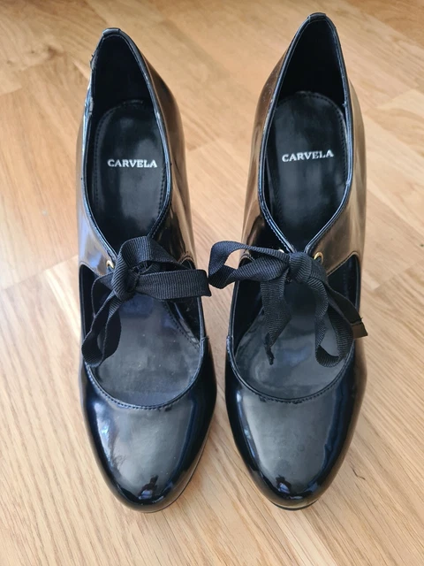 CARVELA BLACK PATENT Womens High Heels Uk 7 EU 40 £12.50 - PicClick UK