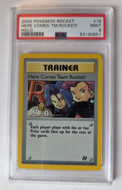 POKÉMON HERE COMES Team Rocket! 15/82 Team Rocket PSA 9 EUR 45,50 - PicClick DE