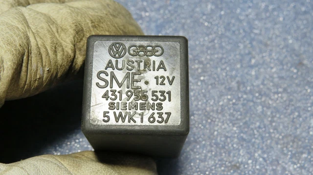 AUDI / VW - wiper relay 431955531 Siemens 5wk1 637 / 12V £3.40 ...