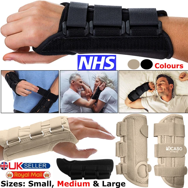 CARPAL TUNNEL SPLINT Wrist Brace Hand Support Fractures Right Left S/M ...