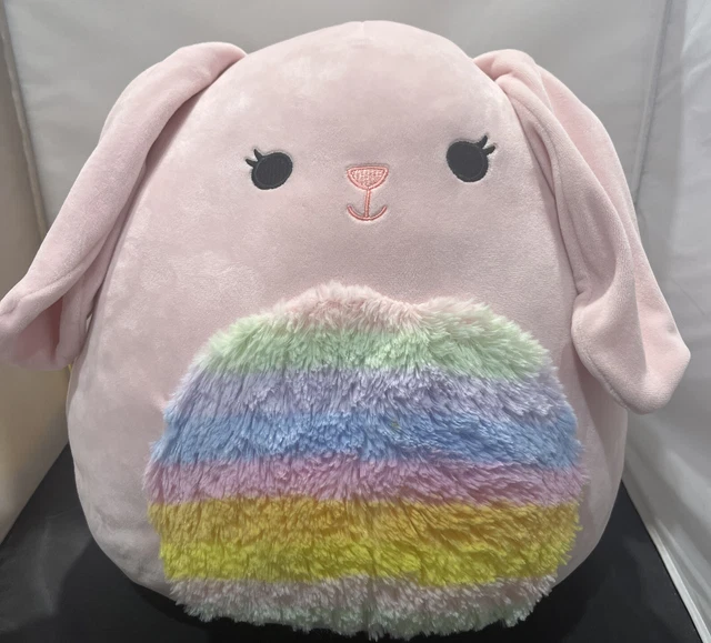 SQUISHMALLOWS 2022 EASTER Danya the Rainbow Bunny Pastel Plush Doll 12" £9.72 - PicClick UK