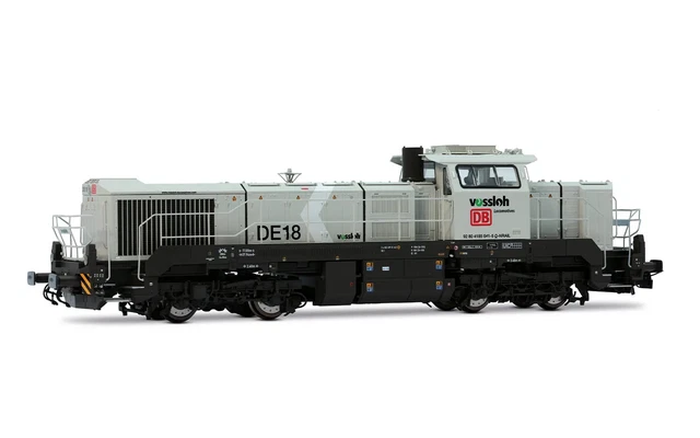 2920-01 S RIVAROSSI H0 DB/NordRail, diesel locomotive Vossloh DE 18, grey livery EUR 61,00 ...