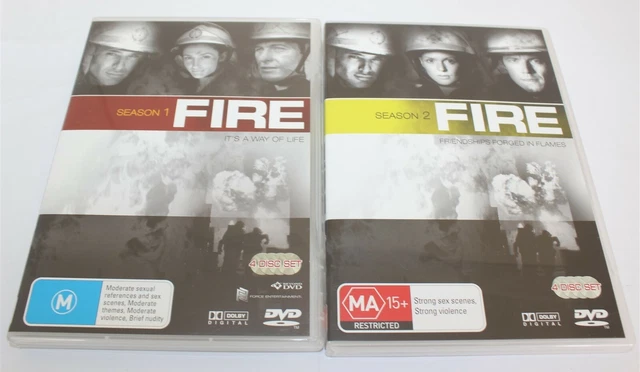 FIRE SEASON 1 & 2 DVD 8-Disc Set Australian Drama Peter Phelps Georgie ...