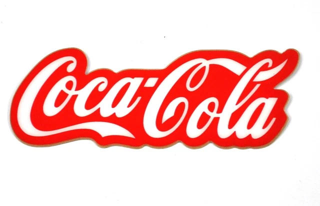 COCA-COLA COKE USA Sticker Decal - Logo Lettering Red-White £10.86 ...