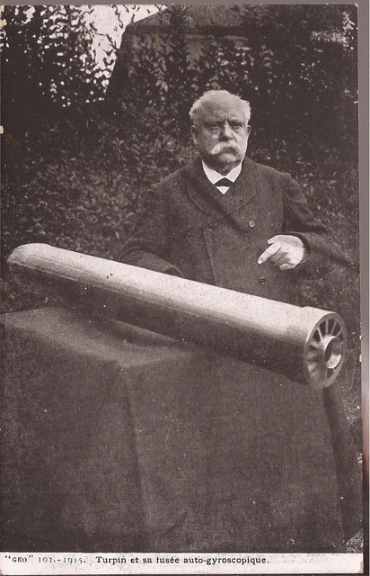 CPA GUERRE 14 18.Mr Turpin Et Sa Fusee Auto Gyroscopique.....non Ecrite ...