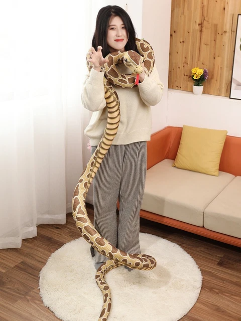 REALISTIC SNAKE PLUSH Toy With Pp Cotton Filling For Home Decor And ...