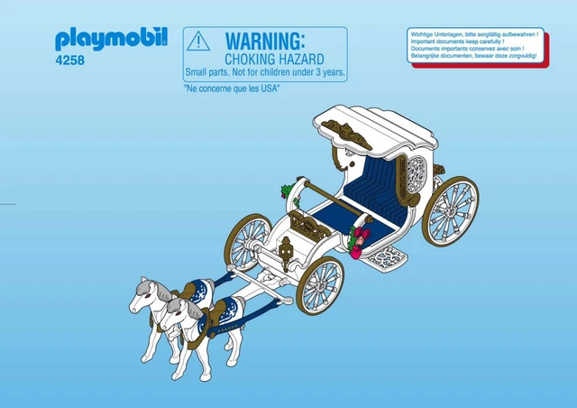 AU CHOIX PIÈCES détachées Playmobil 4258 6237 - calèche des mariés ...