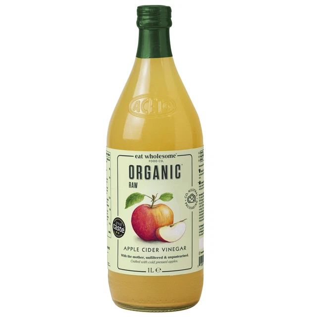 EAT WHOLESOME ORGANIC Raw Apple Cider Vinegar Unfiltered with The ...