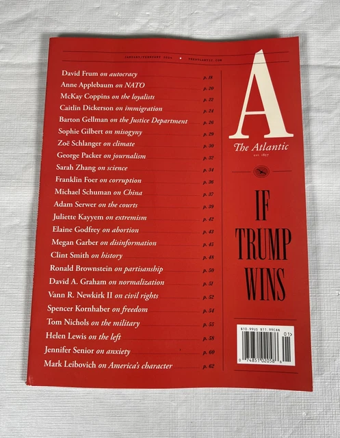 THE ATLANTIC MAGAZINE If Trumps Wins January / February 2024 - Brand ...