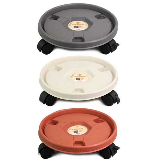 FLOWERPOT BASE TRAY Plant Care Universal Garden Plastic Removable ...