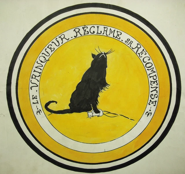 LE CHAT ET la souris dessin original dans le goût de Benjamin Rabier ...