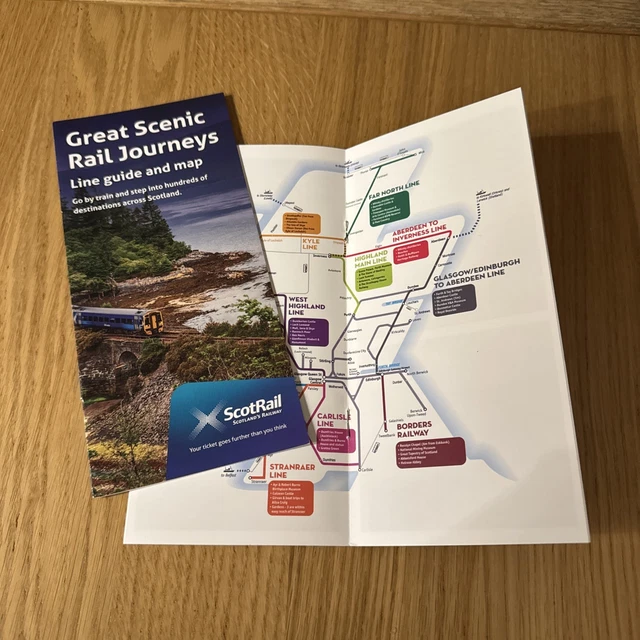 SCOTRAIL: GREAT SCENIC Rail Journeys: Line map and guide £1.81 ...