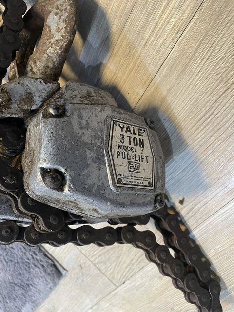 YALE PUL-LIFT MODELO F cable de cadena agarre 3T 3 TONELADAS EUR 100,00 ...