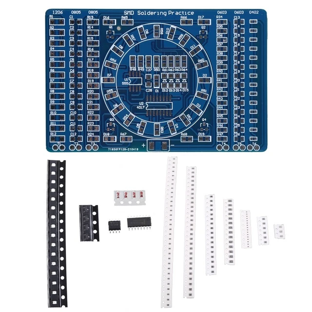 WELDING PRACTICE BOARD Soldering DIY Kit Skill Learning Electronic ...