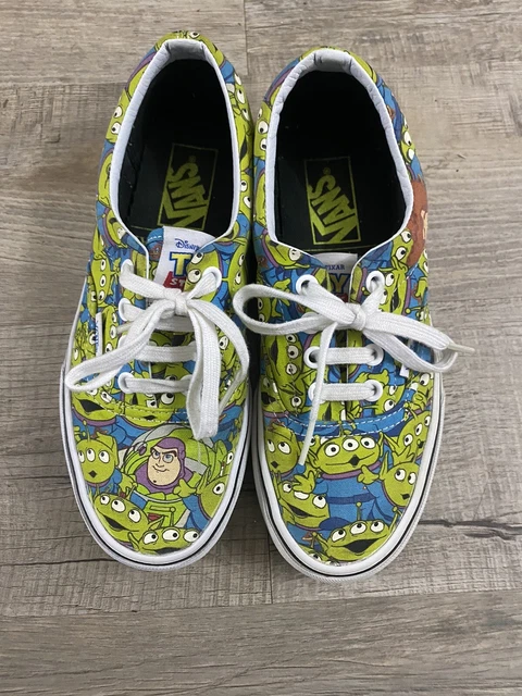 VANS X DISNEY Pixar Toy Story Alien Glow In The Dark Womens Size 6 Men ...