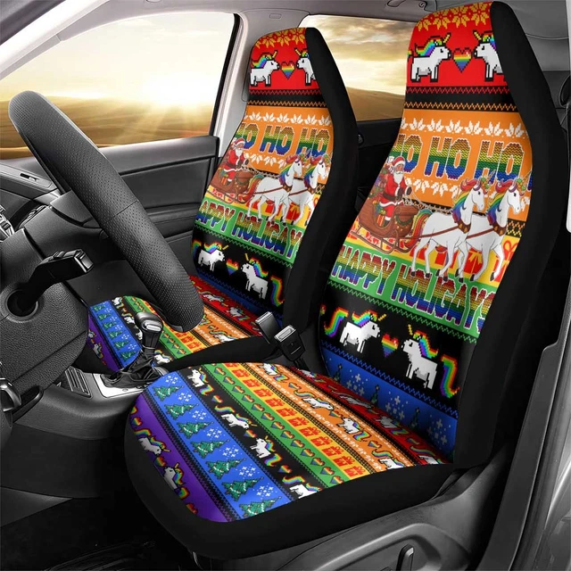 URUGUAY CHRISTMAS CAR Seat Cover With Santa Claus Rhea Bird Holiday ...