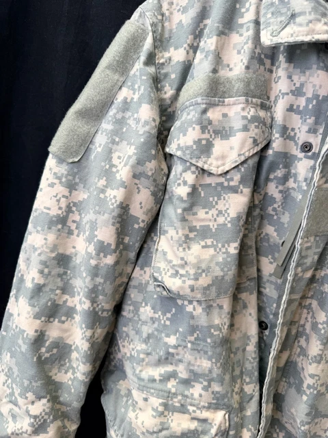 GENUINE US ARMY M65 ACU Camouflaged Jacket - Size Medium Short £45.00 ...
