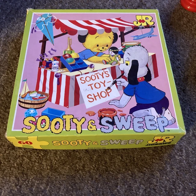 VINTAGE SOOTY AND Sweep 60 Piece Painting Jigsaw Puzzle Jr Puzzle 1980s ...